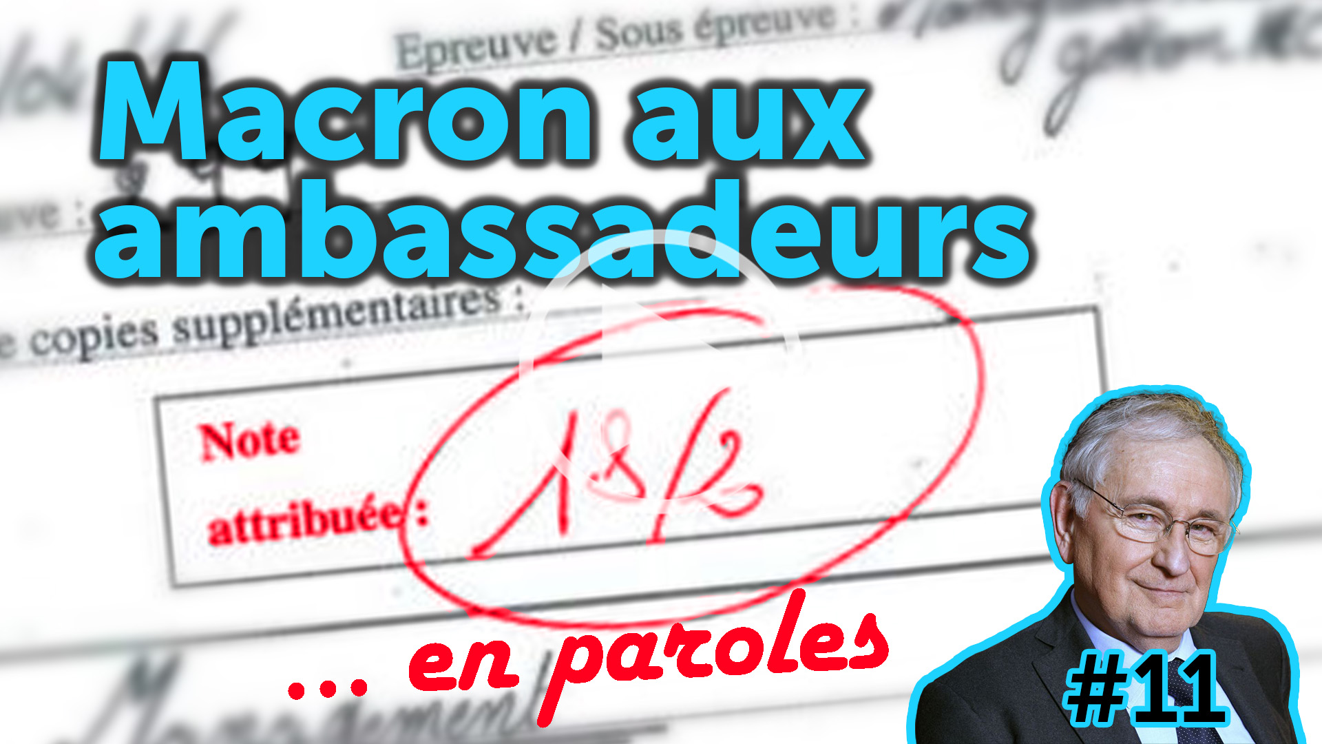 Jacques Cheminade : Macron aux ambassadeurs : 18/20...en paroles